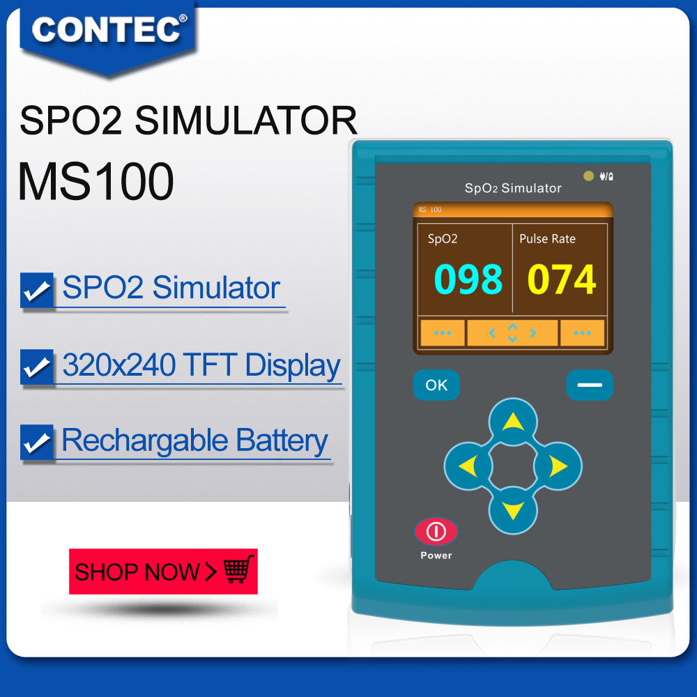 SpO2 Simulator MS100 Pulse Rate Blood Oxygen Simulator Pulse Oximeter ...