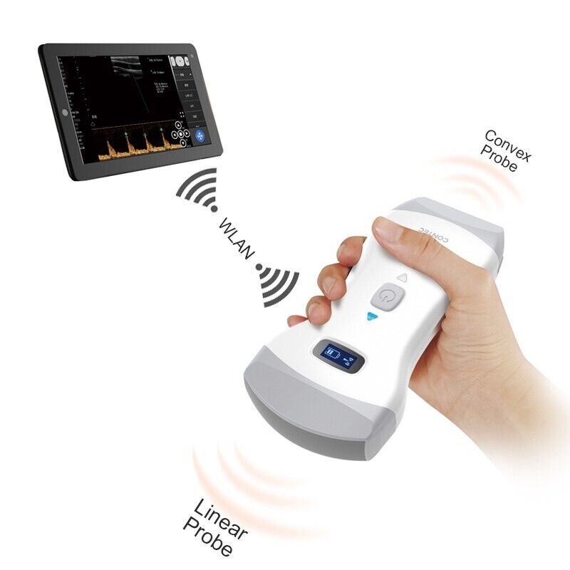 CMS1600B-VET handheld dual-probe color Doppler ultrasound diagnostic s ...