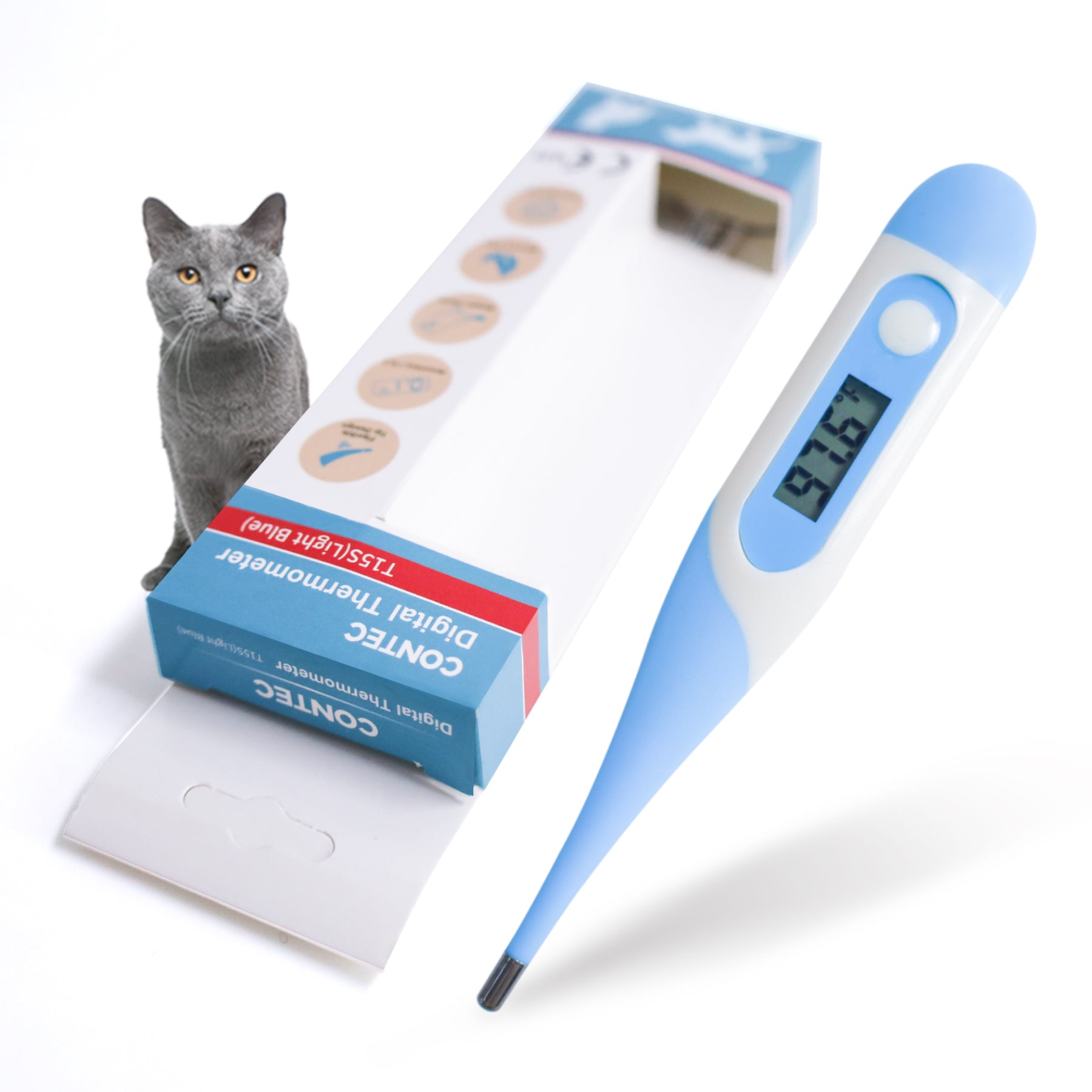 T15S VET Digital thermometer Rapid diagnosis veterinary use pet cat do – CONTEC