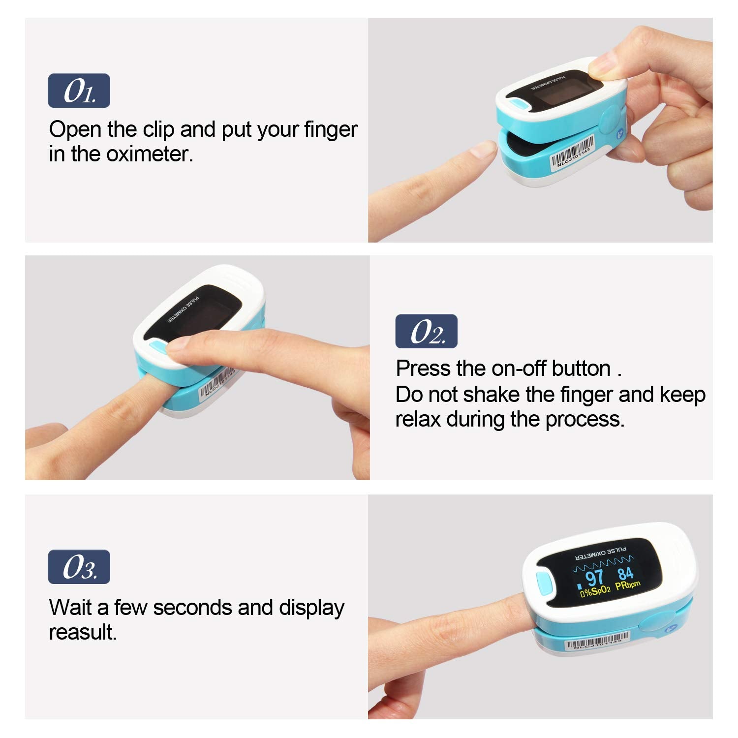 Wholesale CMS50NA Finger Tip Pulse Oximeter Blood Oxygen meter SpO2 He ...