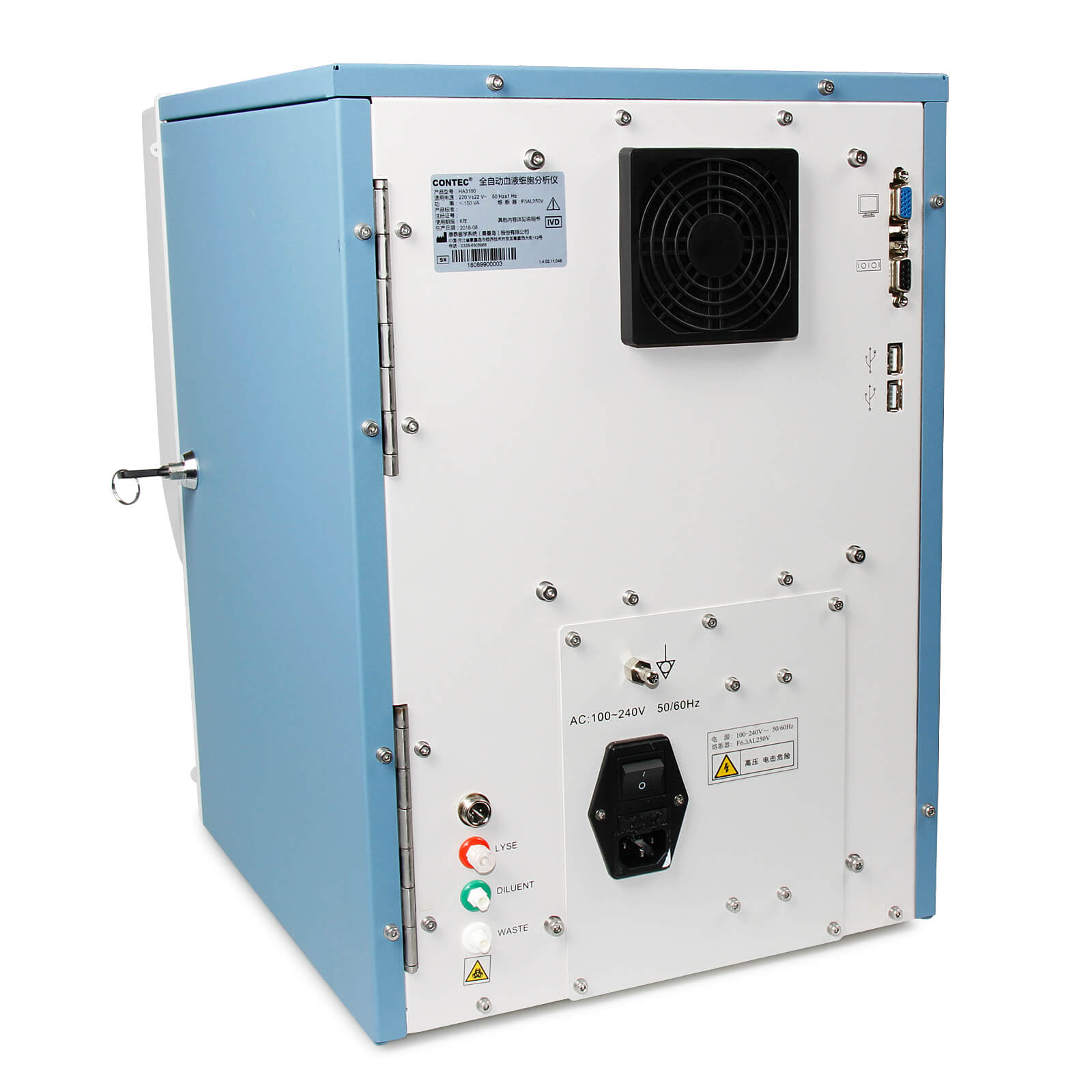 Ship from China HA3100VET Veterinary Automatic Blood/Hematology Analyz ...