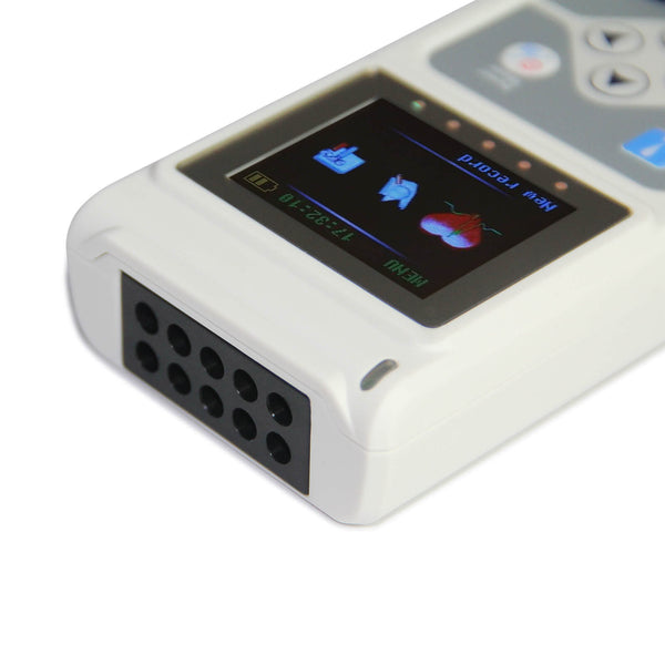 24h ECG Holter CONTEC TLC5000 Monitor EKG de 12 derivaciones Analizado