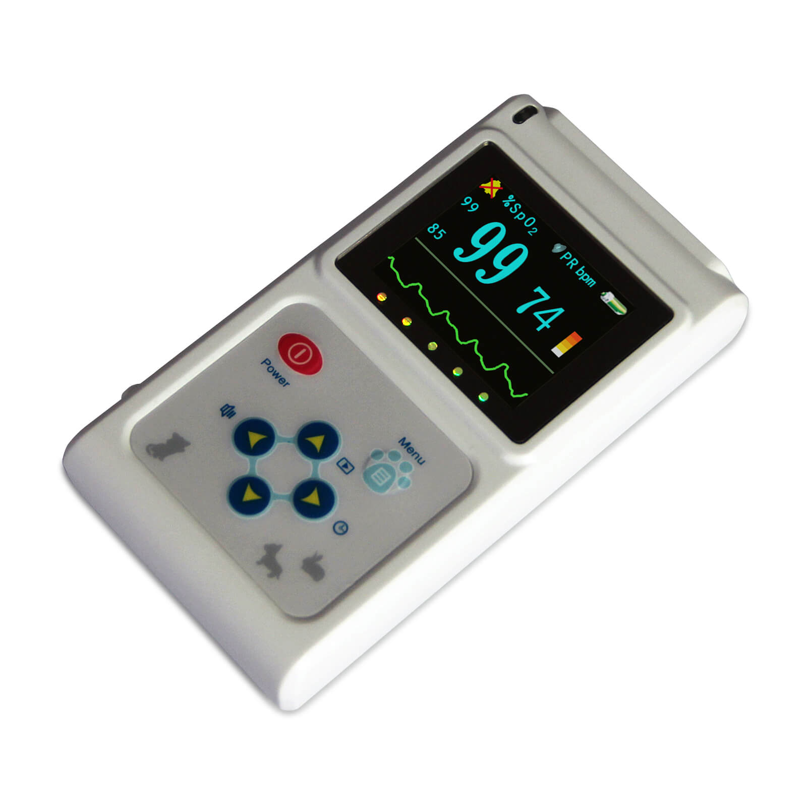 CMS60D-VET SPO2 Pulse Oximeter, Tongue Ear Blood Oxygen Monitor FDA ...