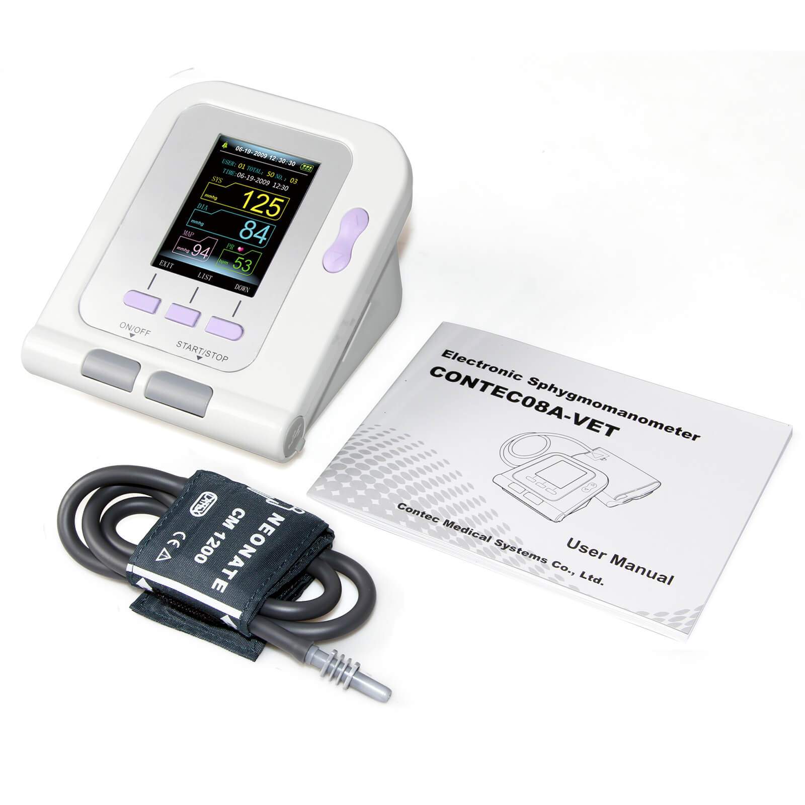 CONTEC08A-VET Digital Veterinary Blood Pressure Monitor NIBP PC Softwa